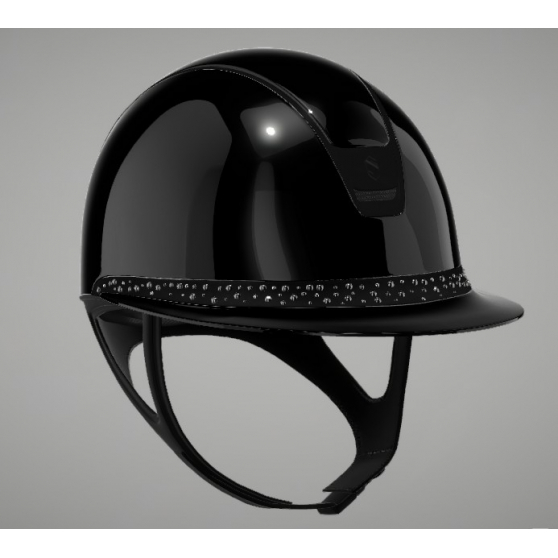 Samshield Miss Shield 2.0 Shadowglossy Helmet with pearl front band ...